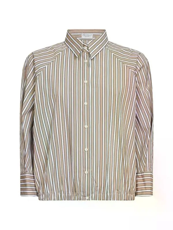 Brunello Cucinelli Striped Shirt - Neutrals