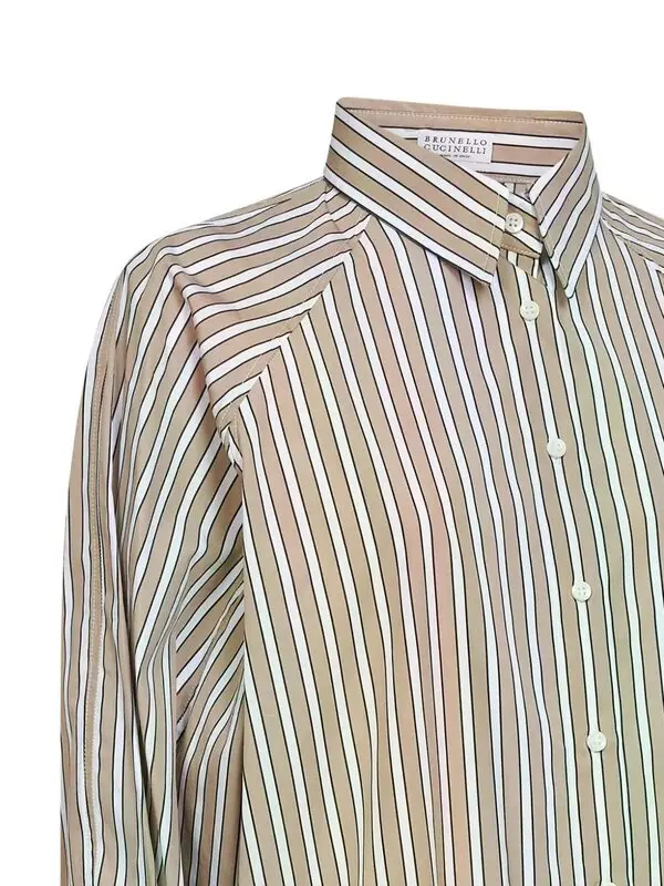 Brunello Cucinelli Striped Shirt - Neutrals