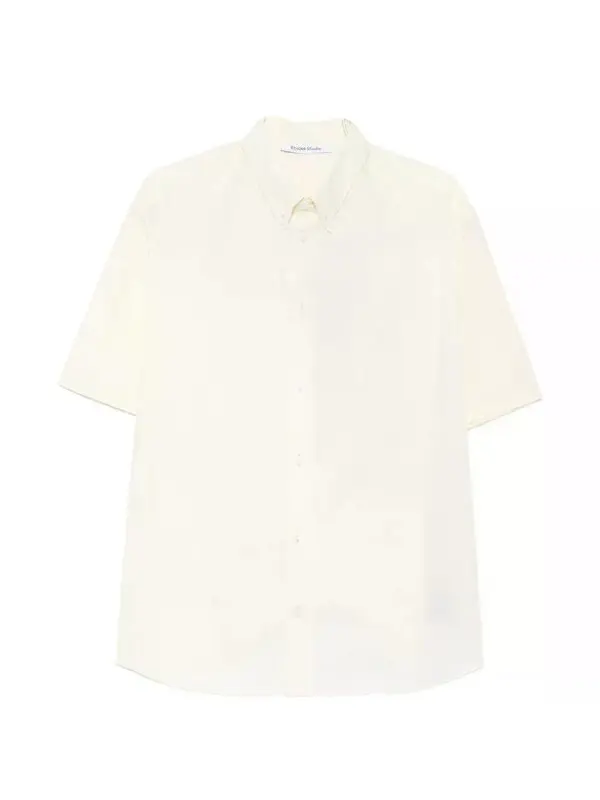 Études Studio Button-down Short-sleeve Shirt - Neutrals