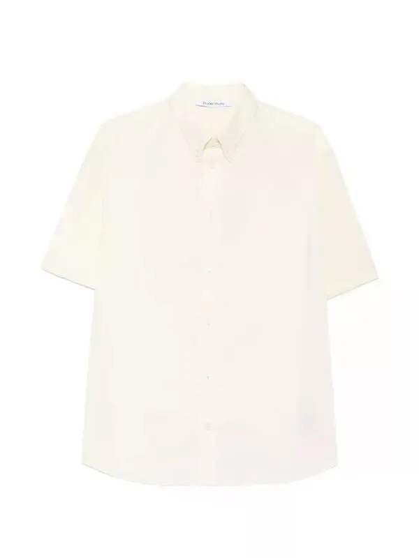 Études Studio Button-down Short-sleeve Cotton Shirt