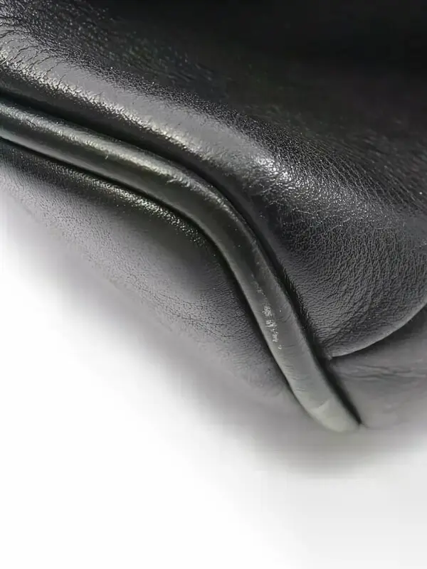 Gucci 2000s Bamboo-handle Leather Backpack - Black