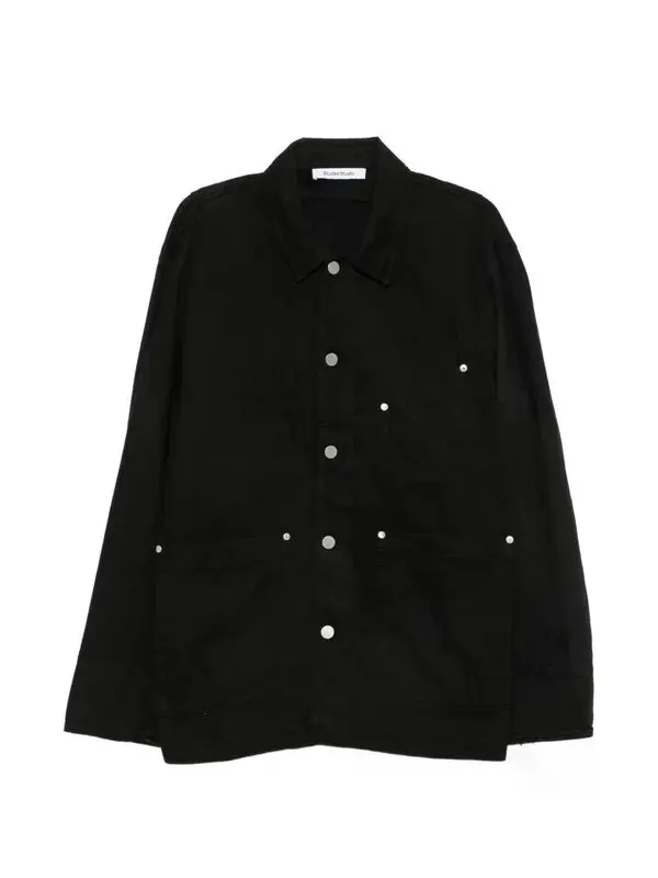 Études Studio Rivet-detailed Worker Jacket - Black
