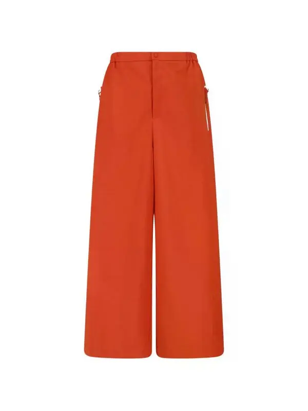 Lacoste Wide-leg Track Pants - Orange