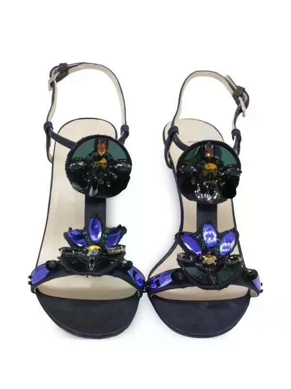 Prada Jewel-embellished Heeled Sandals