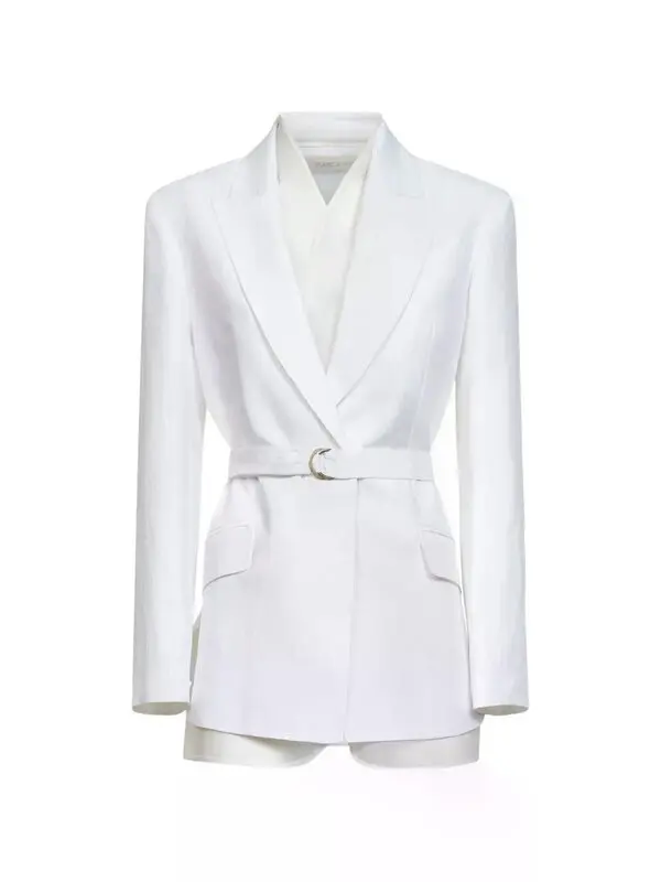 BLANCA VITA Belted Peak-lapel Jacket