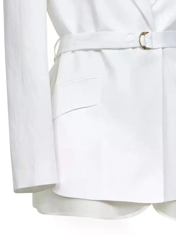 BLANCA VITA Belted Peak-lapel Jacket