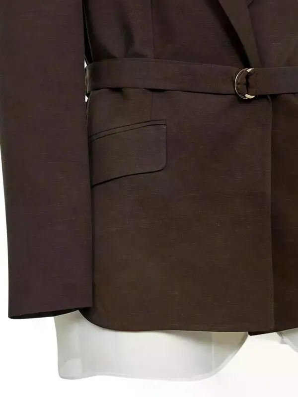 BLANCA VITA Belted Peak-lapel Blazer