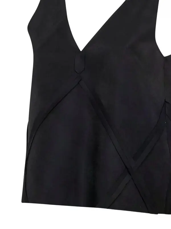 MAISON MARGIELA Paneled V-neck Top