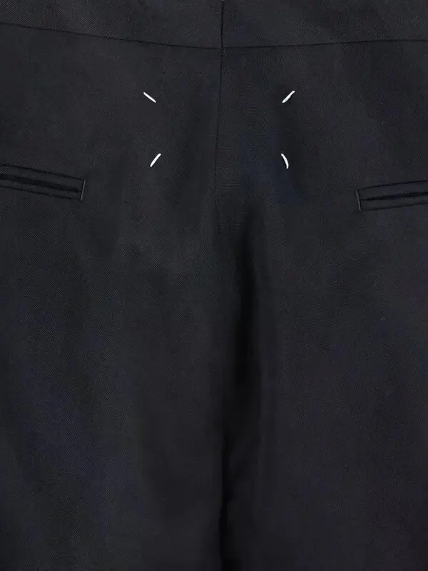 MAISON MARGIELA Wool Trousers - Black