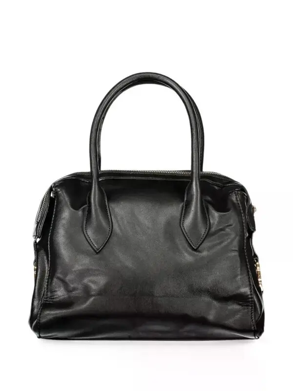 LAURA BIAGIOTTI Diamond-quilted Tassel Tote - Black