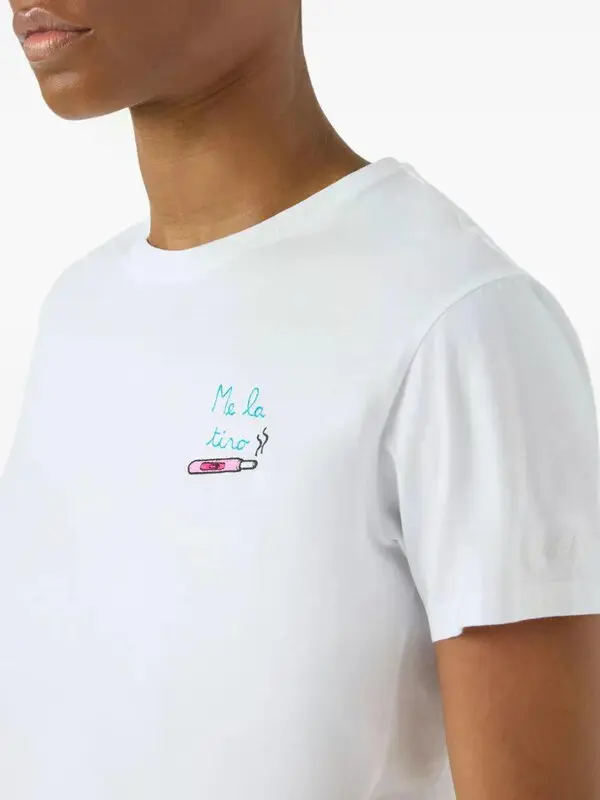 MC2 SAINT BARTH Embroidered Cotton T-shirt