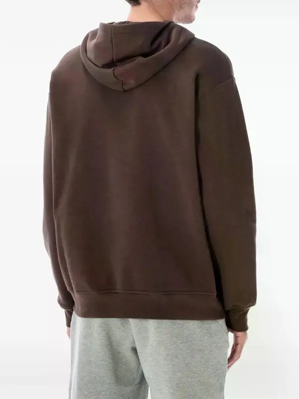 JORDAN Logo-embroidered Hoodie - Brown