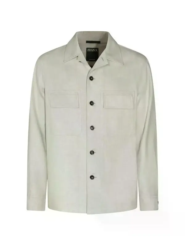 Zegna Chest-pocket Shirt Jacket - Neutrals