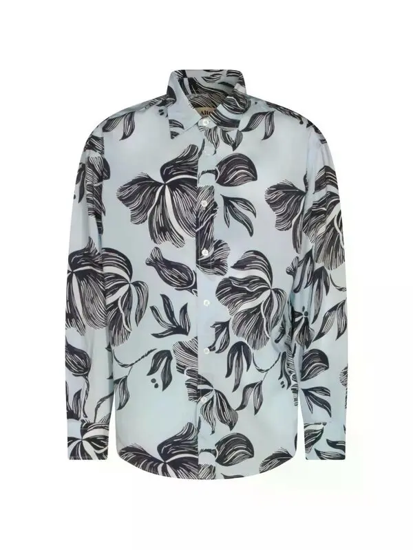 Altea Floral-print Shirt - Blue