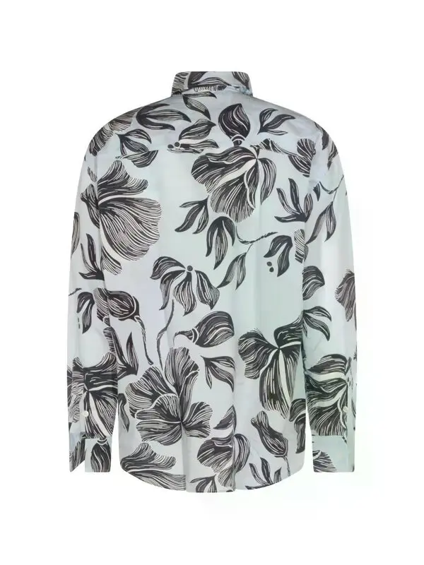 Altea Floral-print Shirt - Blue