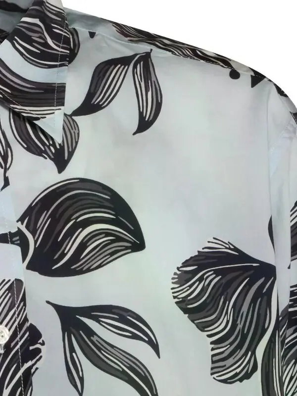 Altea Floral-print Shirt - Blue