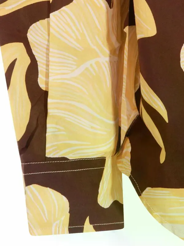 Altea Floral-print Shirt - Brown