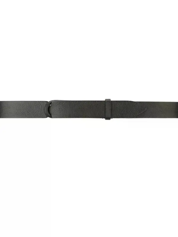 Orciani Grained Leather Belt - Black