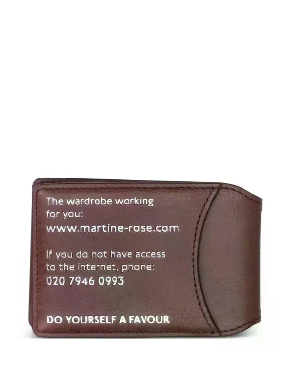 Martine Rose Logo-print Bi-fold Wallet