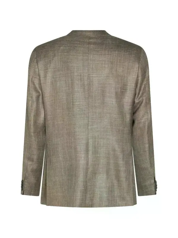 Canali Single-breasted Blazer - Brown
