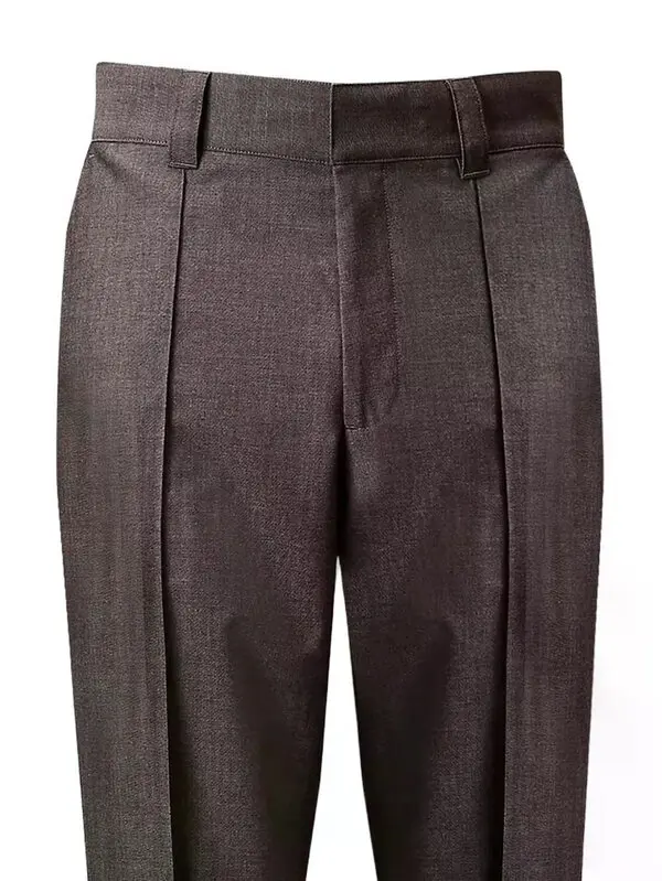 Calvin Klein Pressed-crease Trousers - Brown