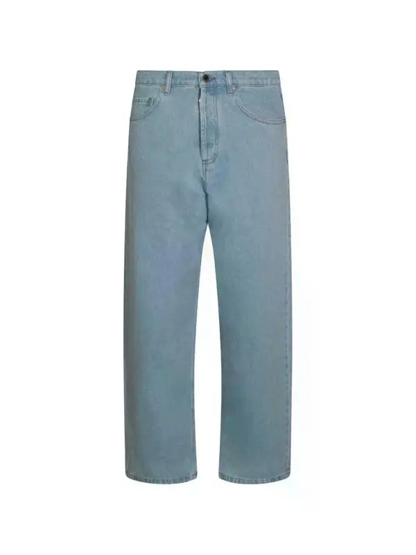 Maison Kitsuné Logo-patch Wide-leg Jeans