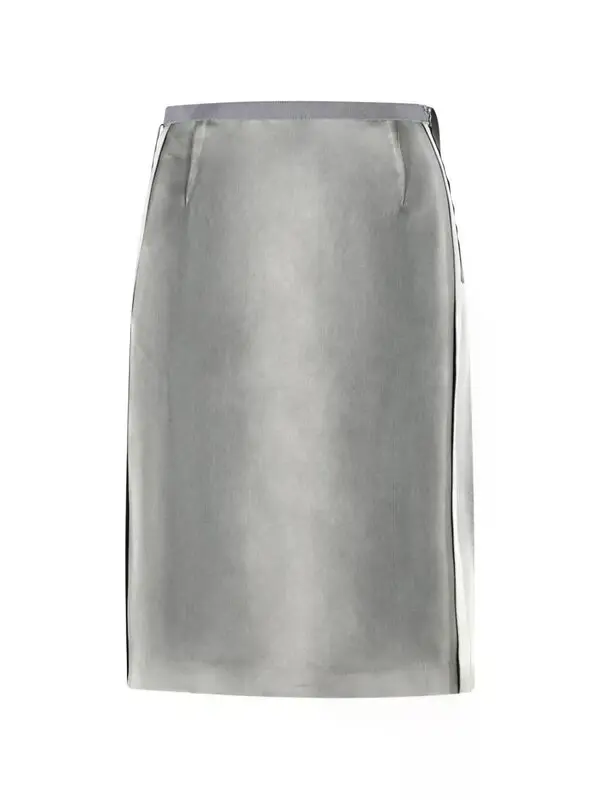 MAISON MARGIELA Reverse-effect Straight Skirt - Grey