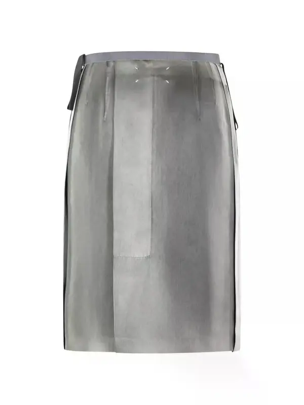 MAISON MARGIELA Reverse-effect Straight Skirt - Grey