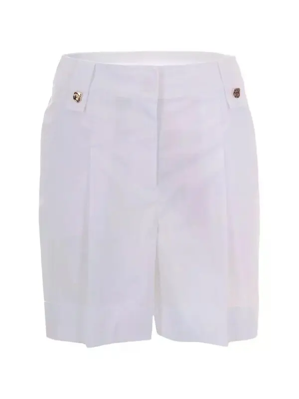 Liu Jo Button-detail Pleated Shorts - White