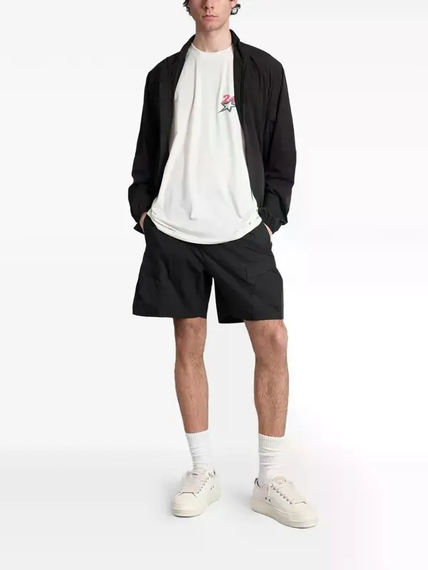 REPRESENT Logo-embroidered Raglan-sleeve Track Jacket - Black