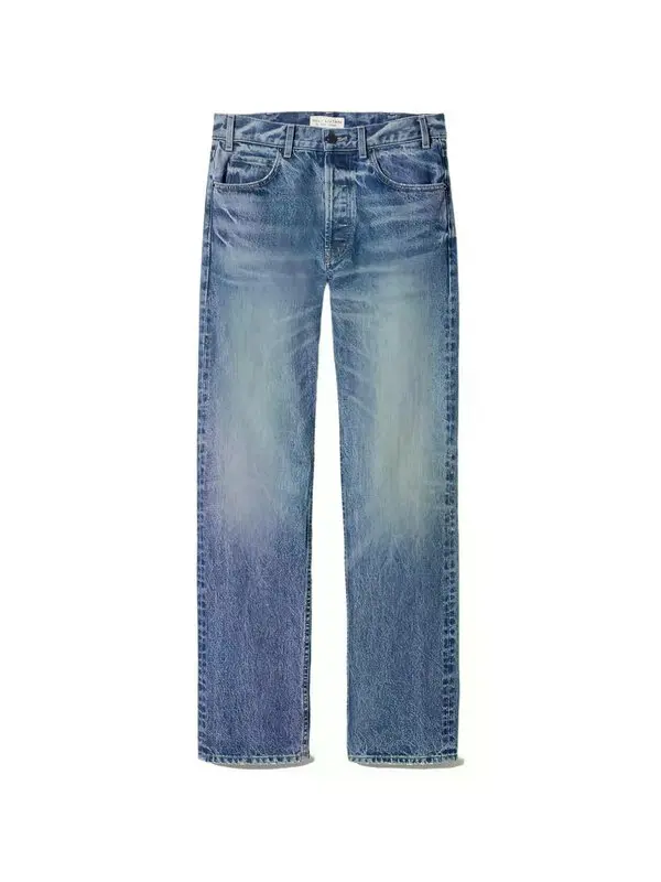 NILI LOTAN Briana Whiskering-effect Jeans - Blue