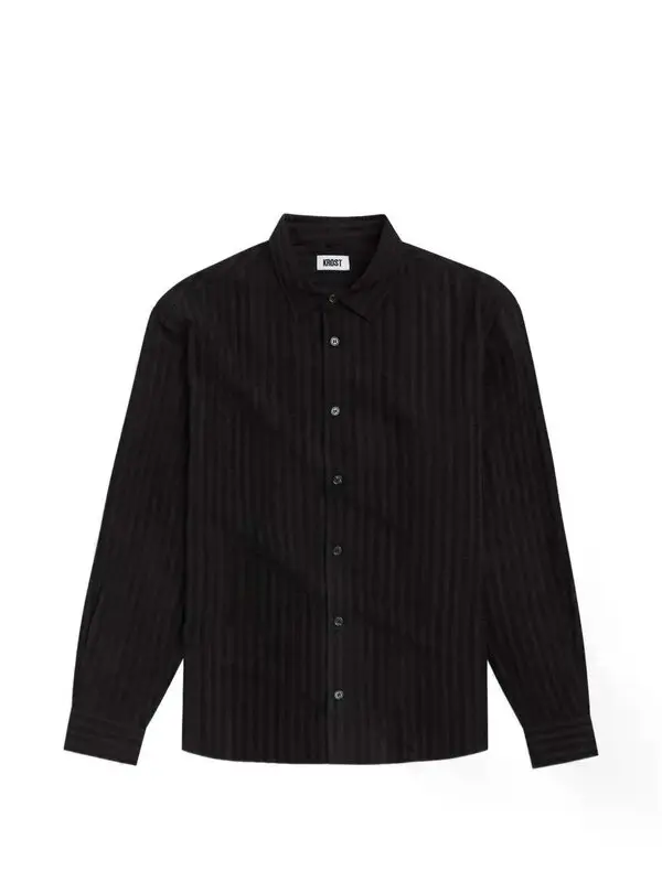 KROST Jordan Striped Shirt - Black