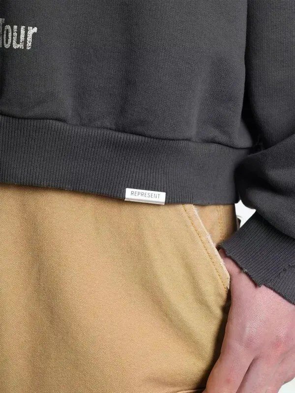 REPRESENT Graphic-print Hoodie - Grey