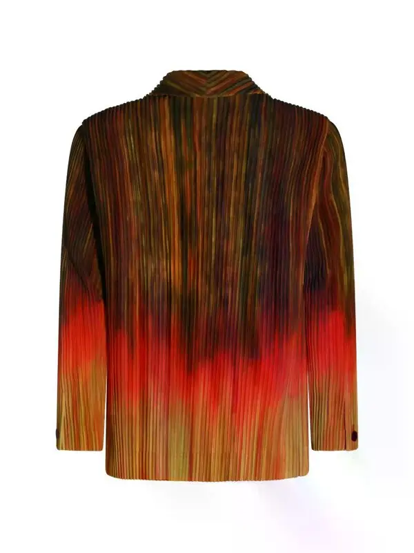 Issey Miyake Pleated Blazer - Red