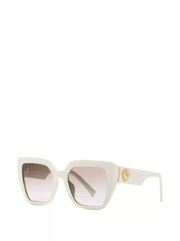 Dolce & Gabbana Devotion Square-frame Sunglasses - White
