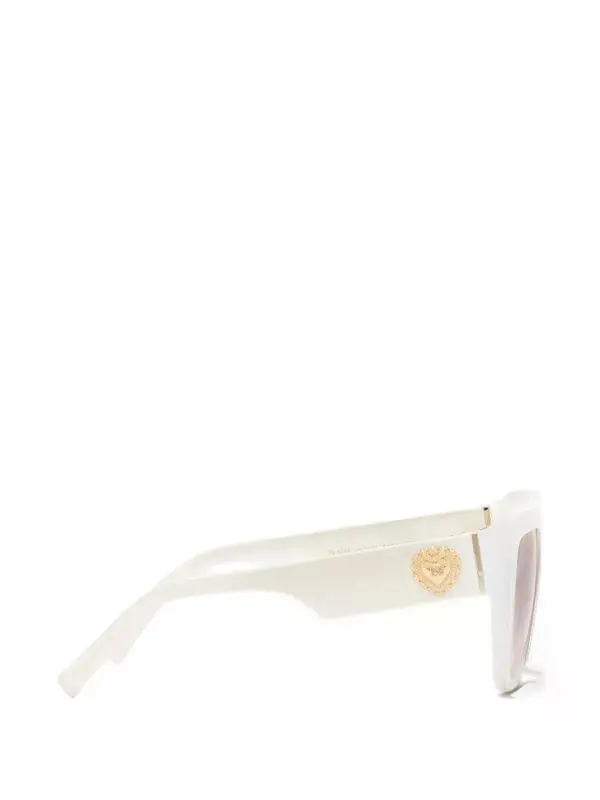 Dolce & Gabbana Devotion Square-frame Sunglasses - White