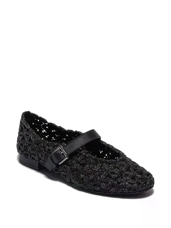 Bernardo Borden Woven Ballet Flats - Black