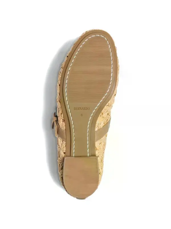 Bernardo Borden Woven Ballet Flats - Neutrals