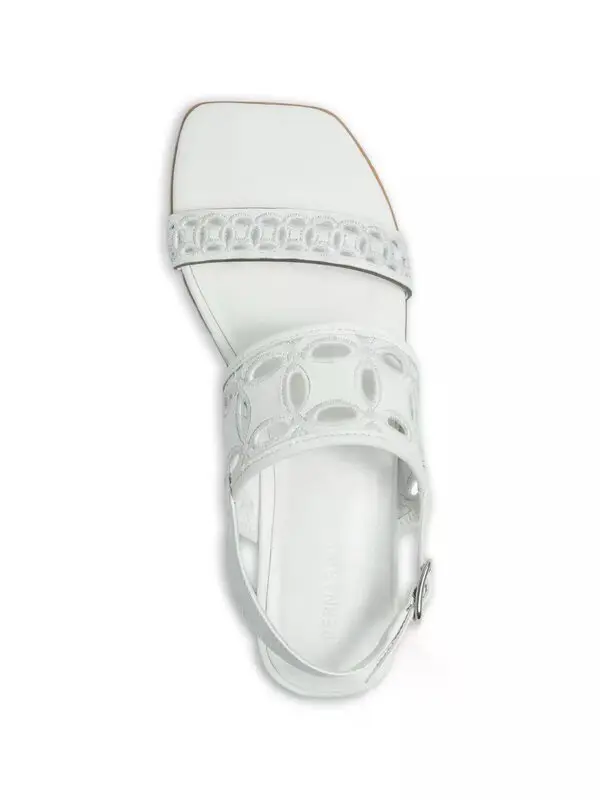 Bernardo Cutout Strap Sandals - White