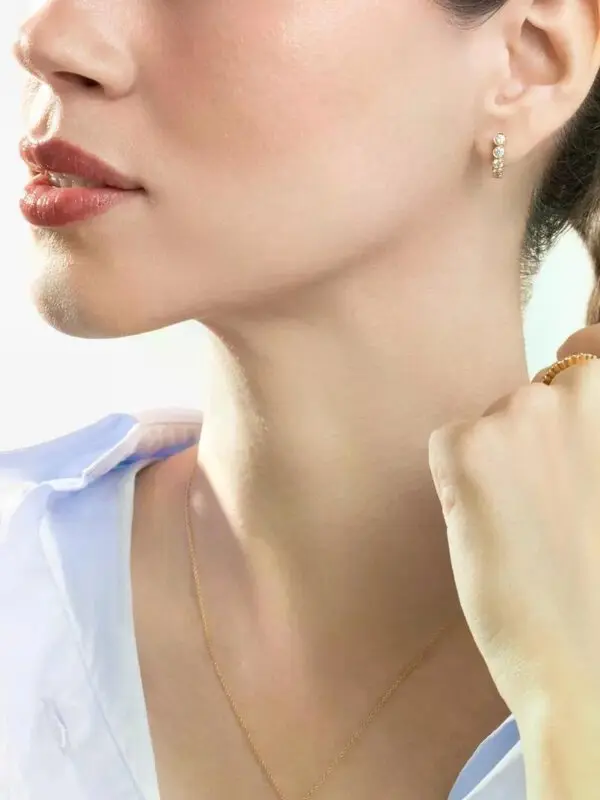 Sophie Bille Brahe Petite Boucle Diamond Earrings - Gold