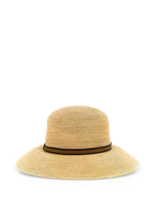 Borsalino Colombia Raffia Crochet Hat - Neutrals