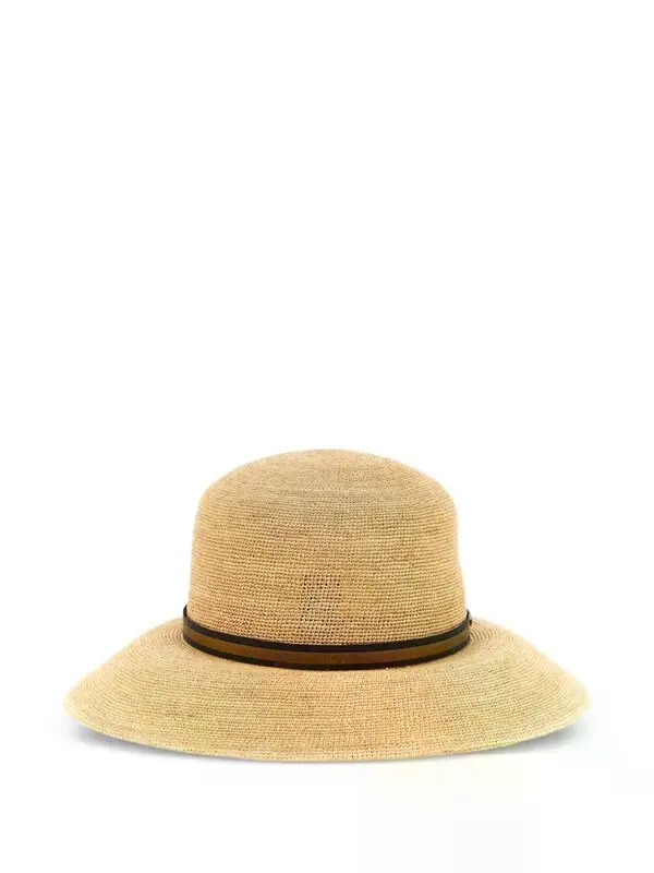 Borsalino Raffia Crochet Sun Hat