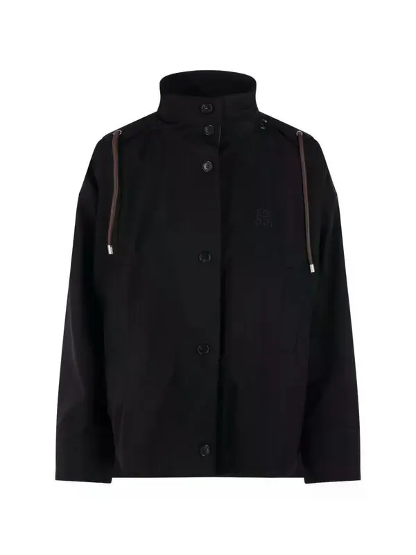 Loewe Hooded Button-fastening Jacket - Black