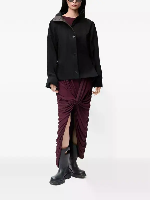 Loewe Hooded Button-fastening Jacket - Midnight
