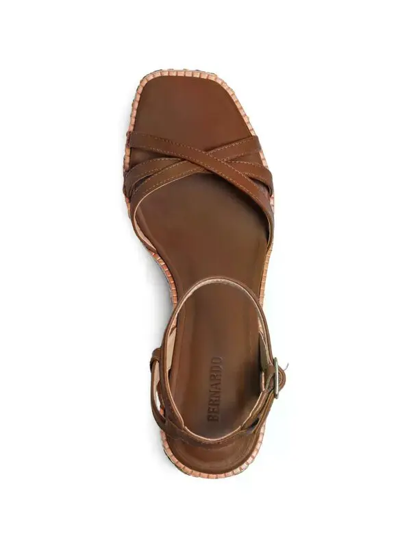 Bernardo Cairo Floral Wedge Espadrilles - Brown