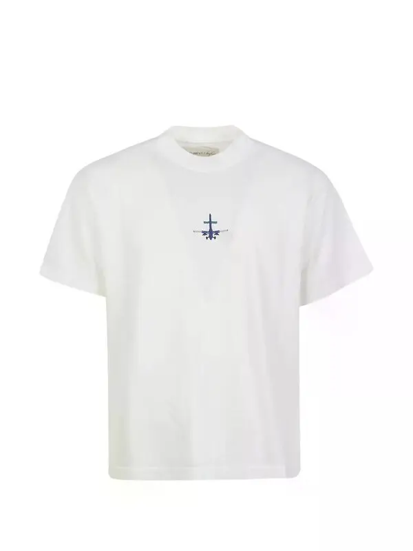 ALBERTO BRESCI Embroidered Cotton T-shirt