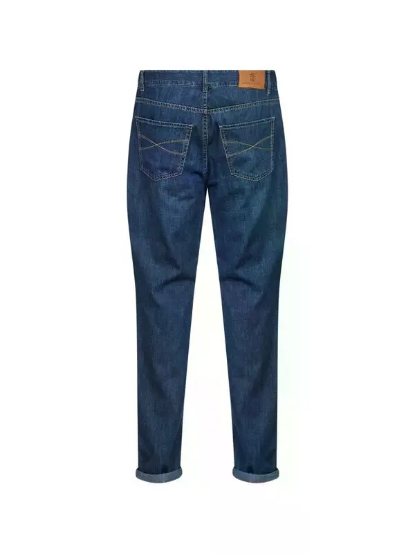Brunello Cucinelli Solomeo Crest Five-pocket Jeans
