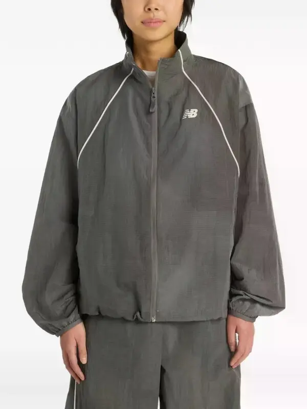 NEW BALANCE Sport Legacy Piping-detail Jacket - Grey
