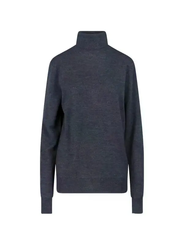 THE FRANKIE SHOP Eve Roll Neck Sweater - Grey