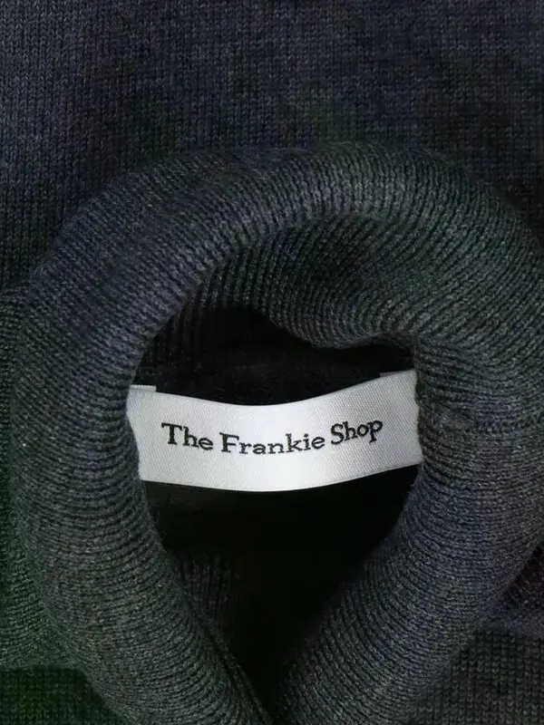 THE FRANKIE SHOP Eve Roll Neck Sweater - Grey